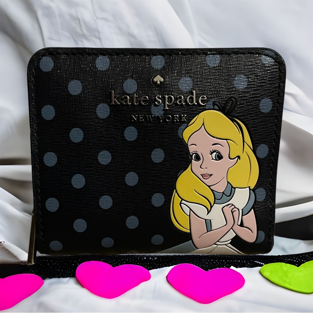 Kate Spade Disney Alice In Wonderland Bifold Wallet E… - Gem